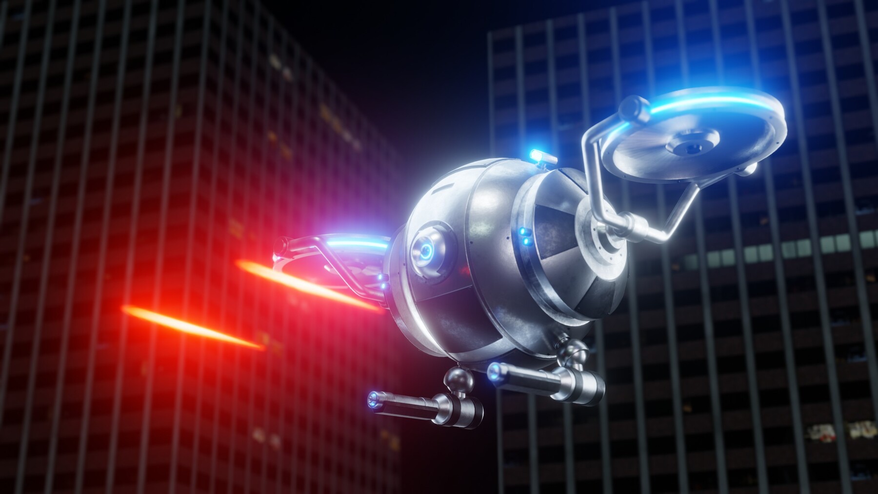 ArtStation - Sci-Fi Security Drone (Blender) | Resources