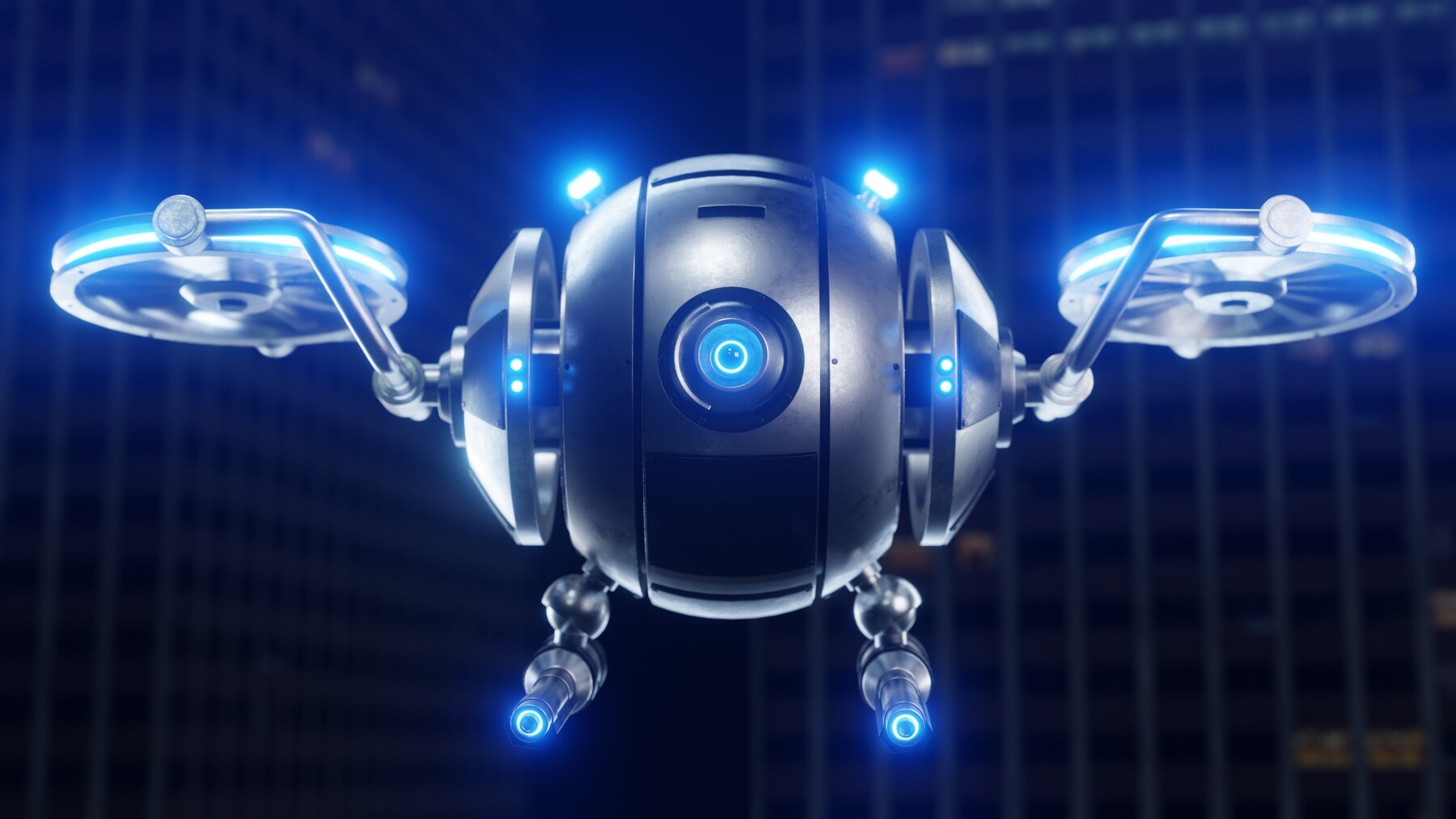 ArtStation - Sci-Fi Security Drone (Blender) | Resources
