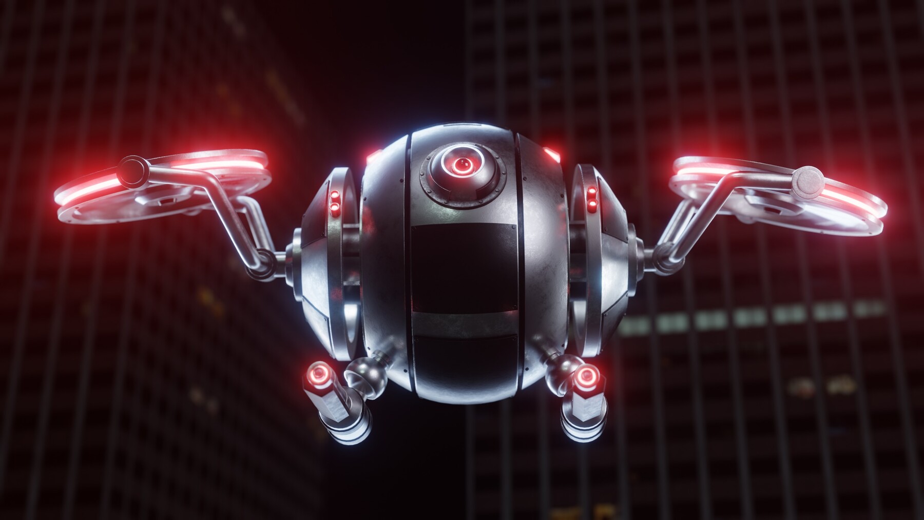 ArtStation - Sci-Fi Security Drone (Blender) | Resources