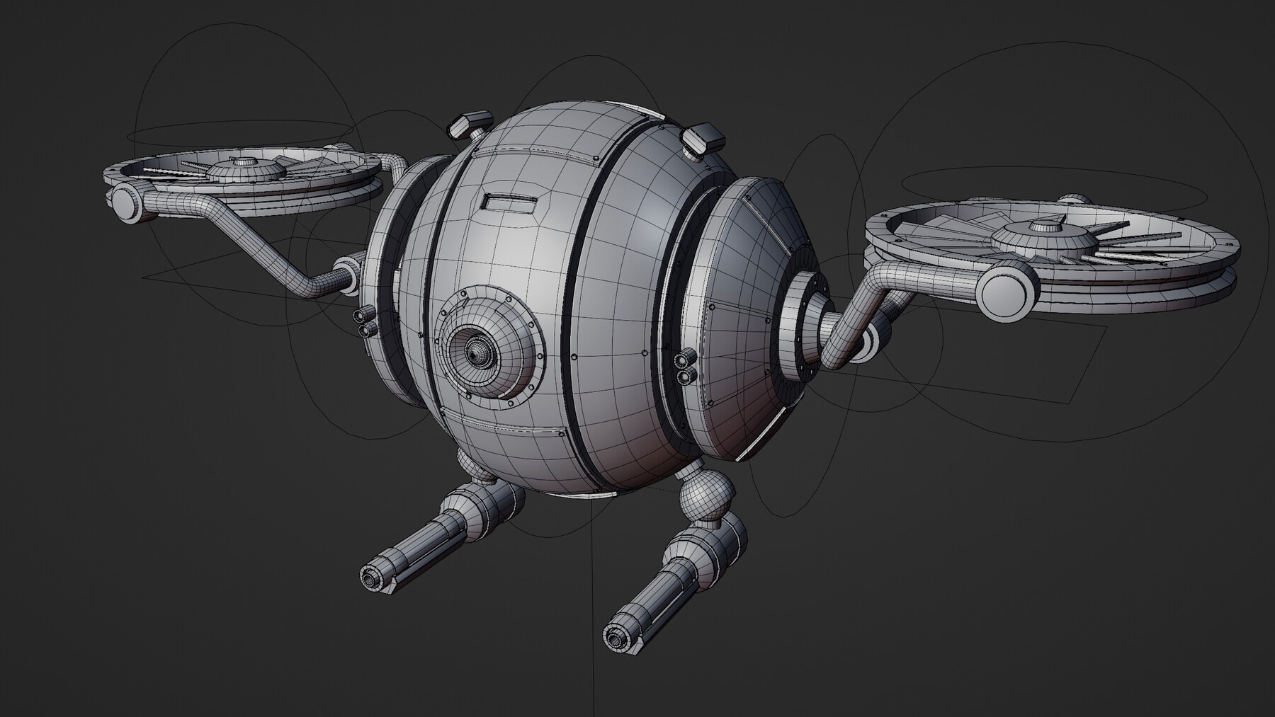 ArtStation - Sci-Fi Security Drone (Blender) | Resources