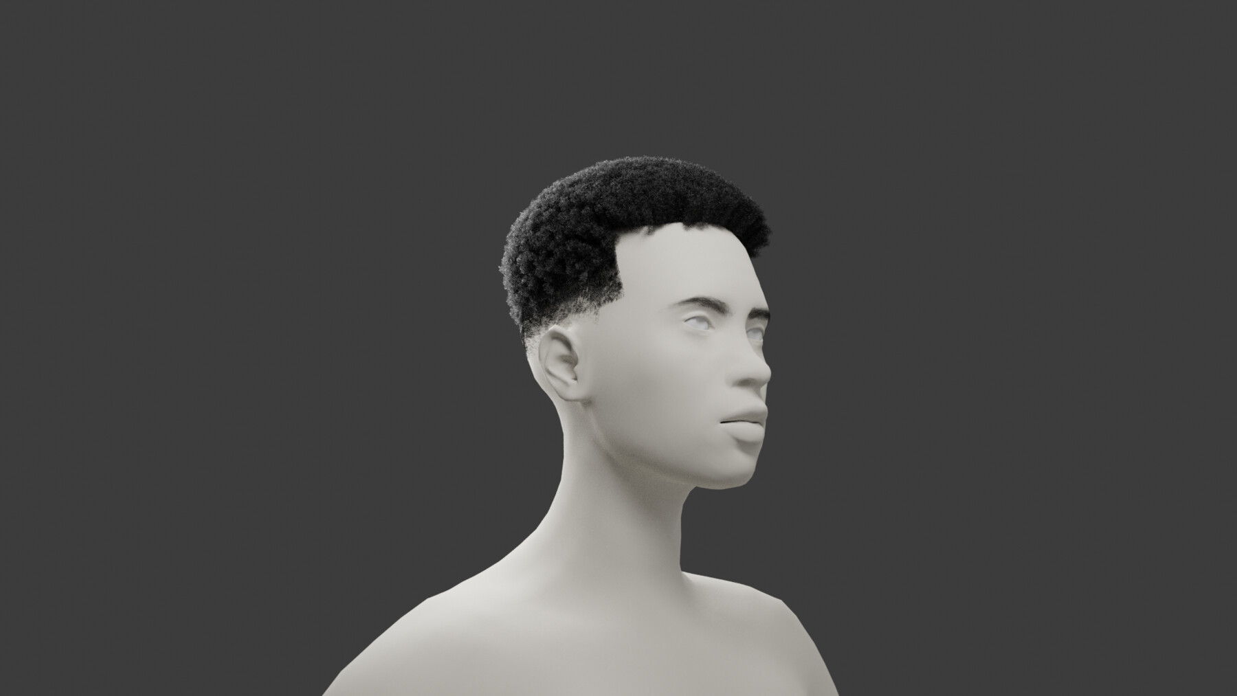 ArtStation - High Top Fade Hair | Game Assets
