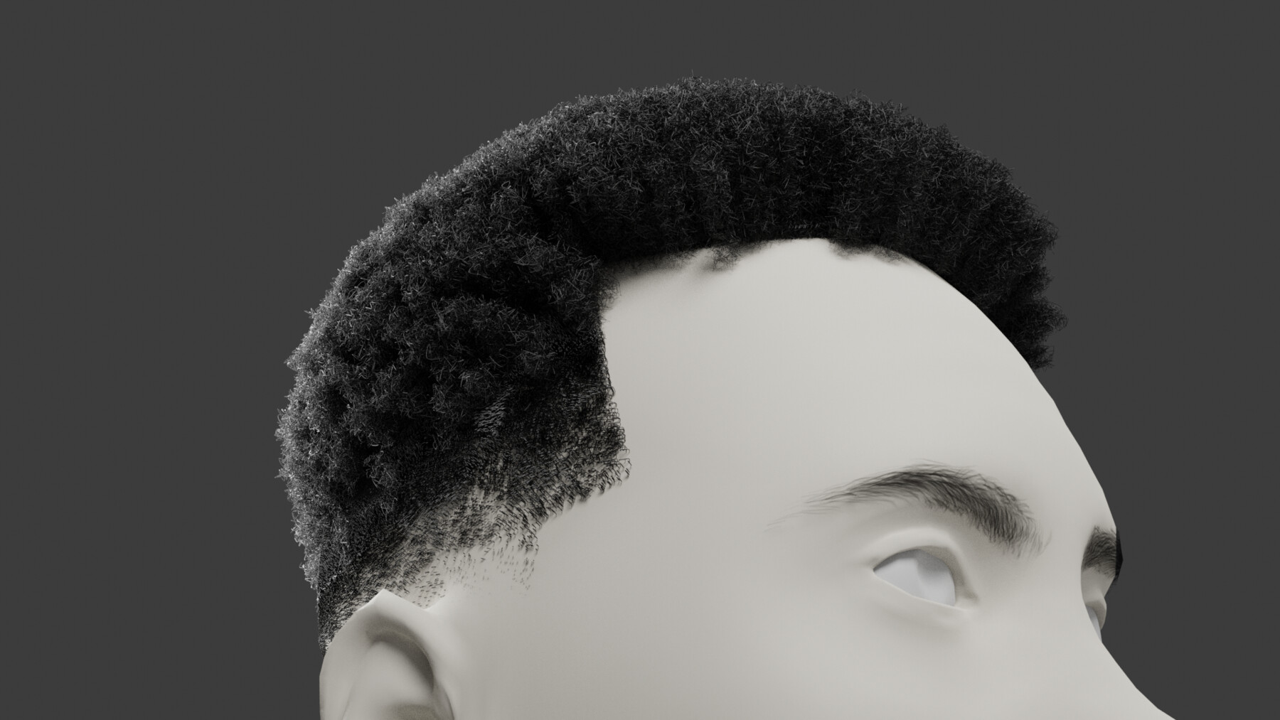 ArtStation - High Top Fade Hair | Game Assets
