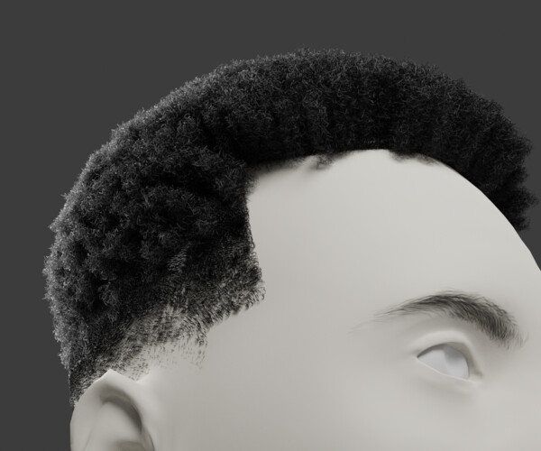 ArtStation - High Top Fade Hair | Game Assets