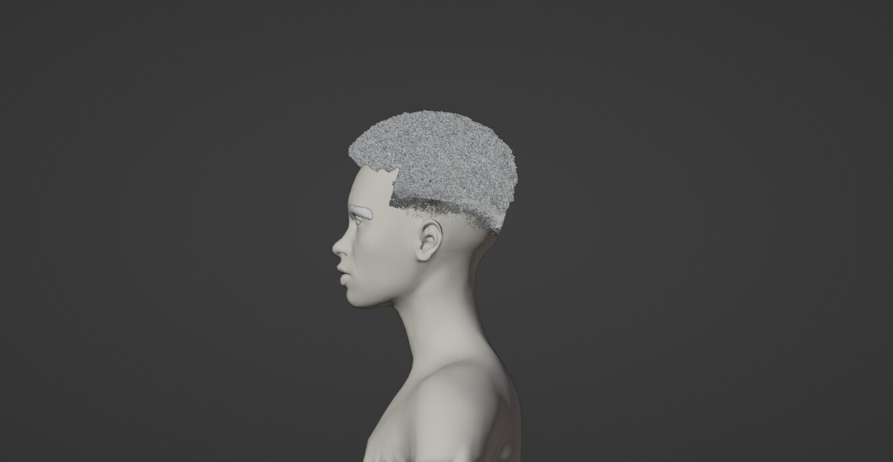 ArtStation - High Top Fade Hair | Game Assets