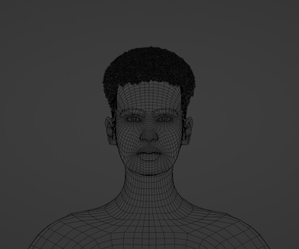 ArtStation - High Top Fade Hair | Game Assets