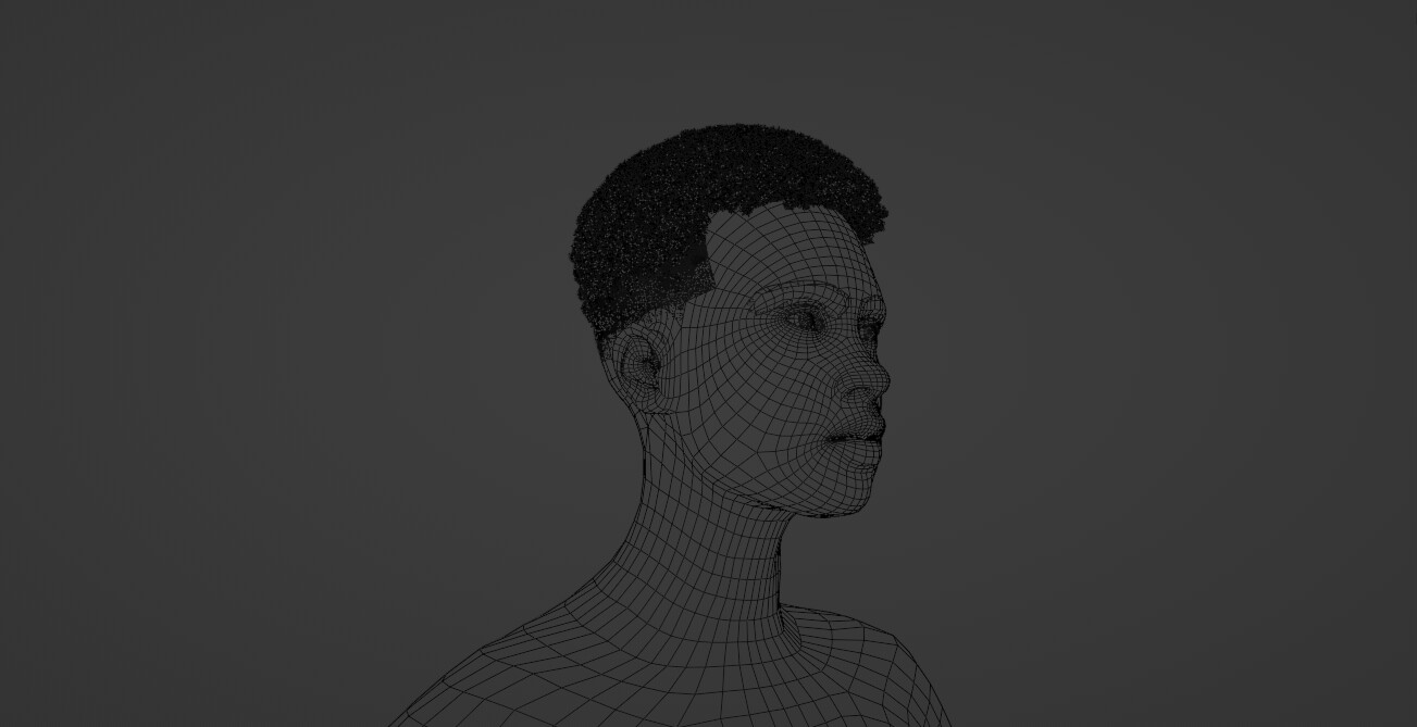 ArtStation - High Top Fade Hair | Game Assets