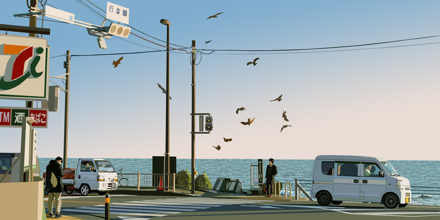 ArtStation - Sea side street | Artworks