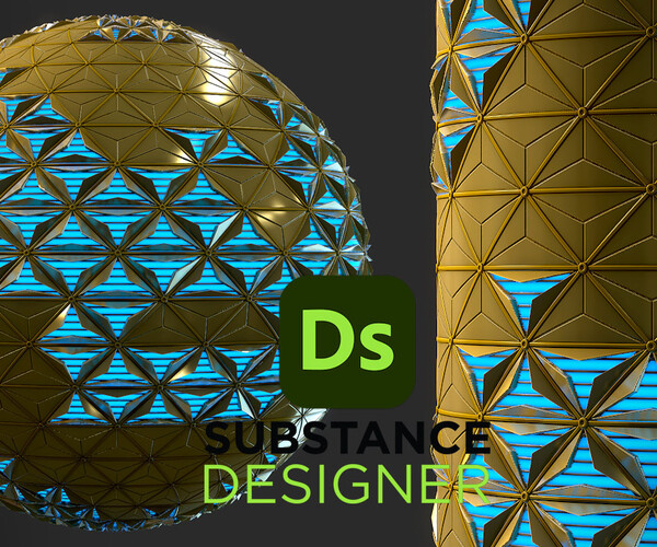 ArtStation - Stylized Sci-Fi wall - Substance 3D Designer | Game Assets