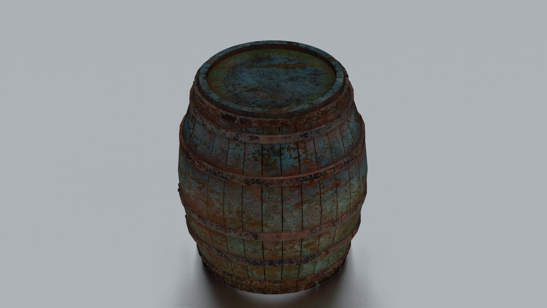 ArtStation - RUSTED BARREL LOW POLY GAME READY | Game Assets