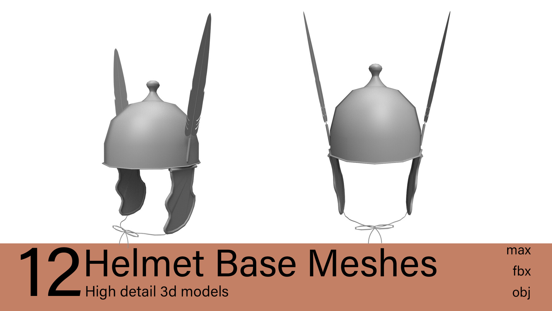 ArtStation - 12 Helmet Base Meshes- 3d models-max.fbx.obj | Resources