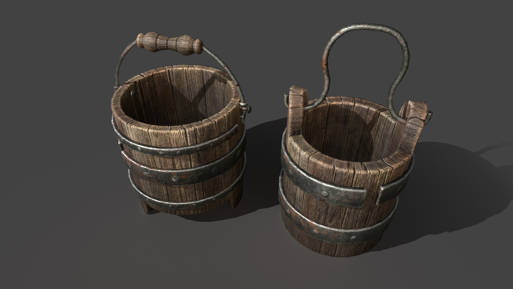 ArtStation - Wood buckets with poison | Game Assets