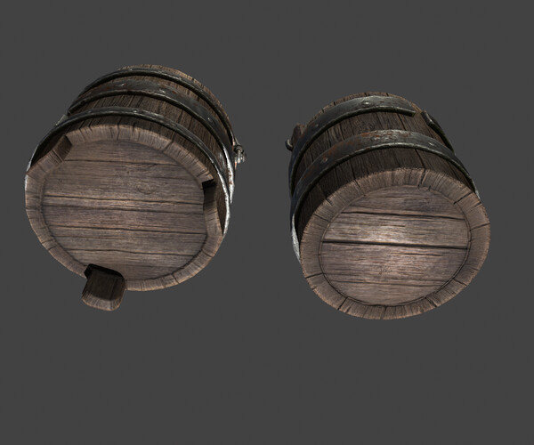 ArtStation - Wood buckets with poison | Game Assets