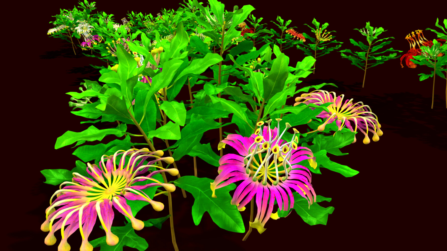 ArtStation - Flower Firewheel Tree | Game Assets