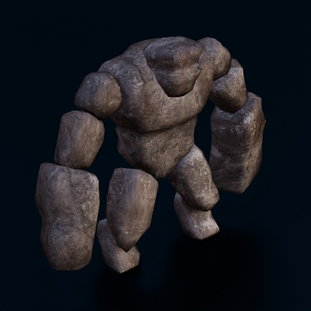 ArtStation - STONE GIANT LOW POLY GAME READY | Game Assets