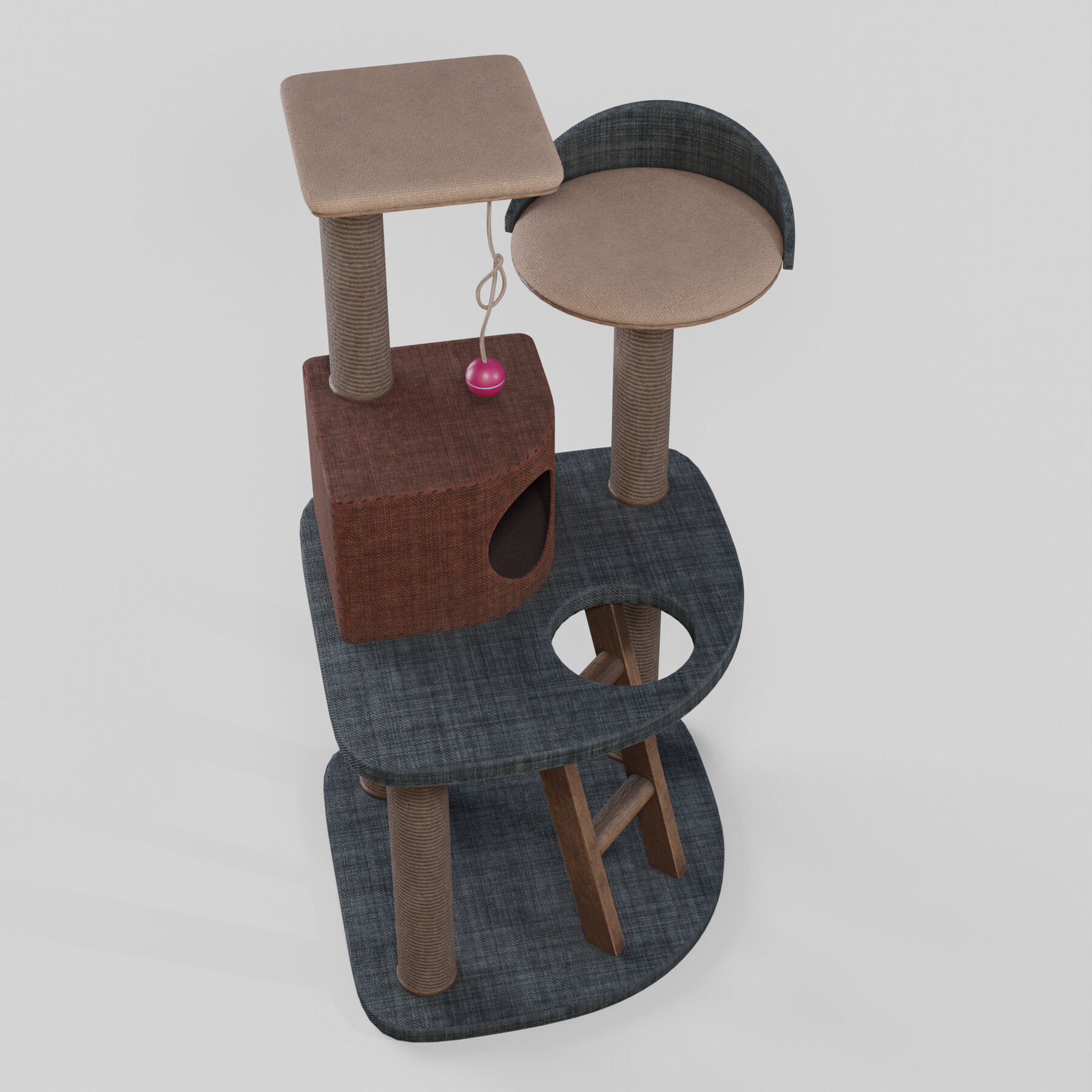 ArtStation - Cat tree house | Game Assets