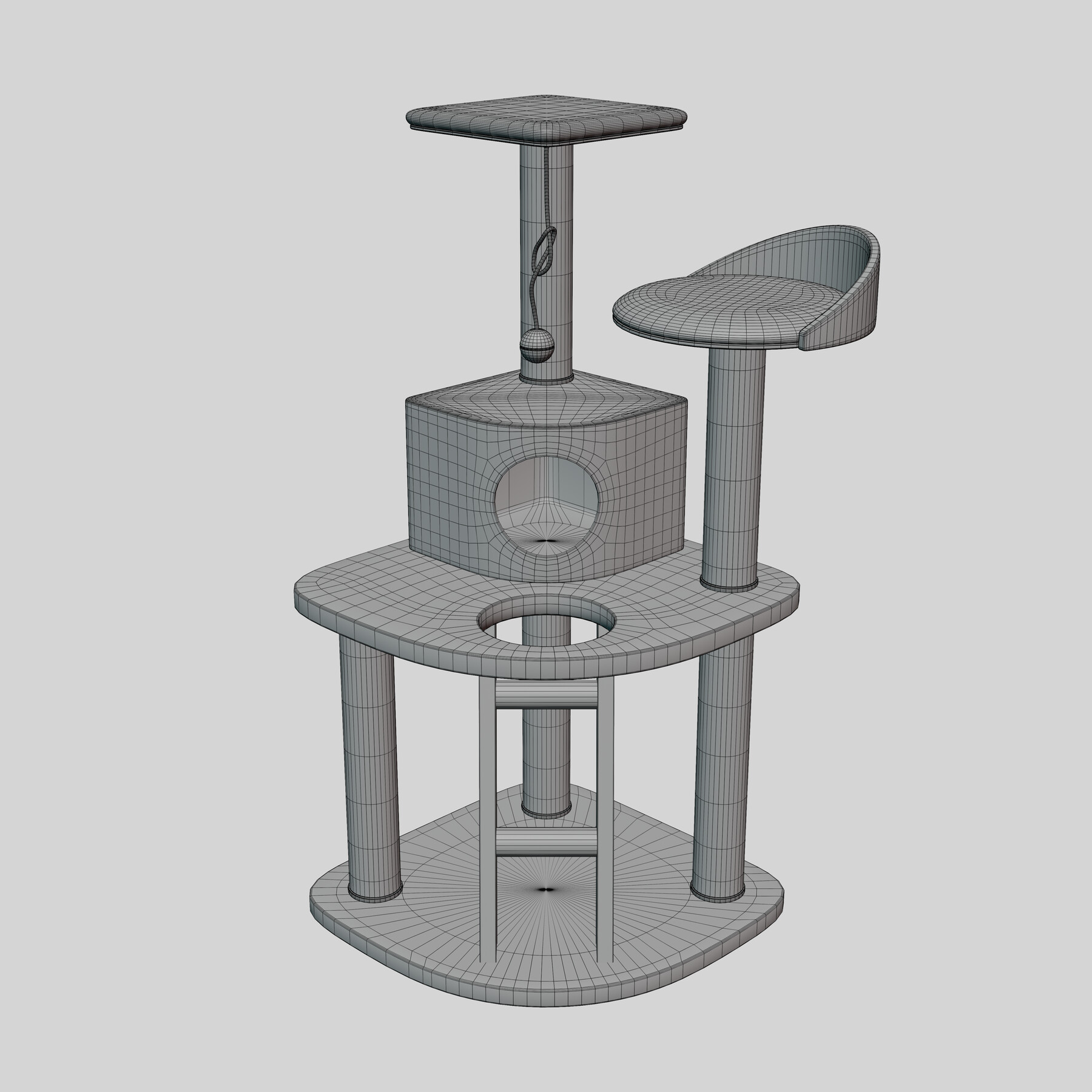 ArtStation - Cat tree house | Game Assets