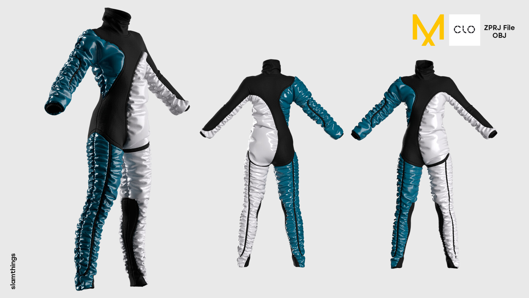 ArtStation - Streetwear Nylon Coverall #001 - Clo 3D / Marvelous ...