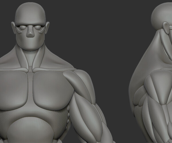 ArtStation - Strong character base mesh | Resources