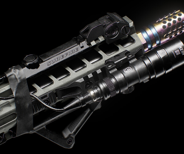 ArtStation - AR-15 Rifle Realtime for Games | Game Assets