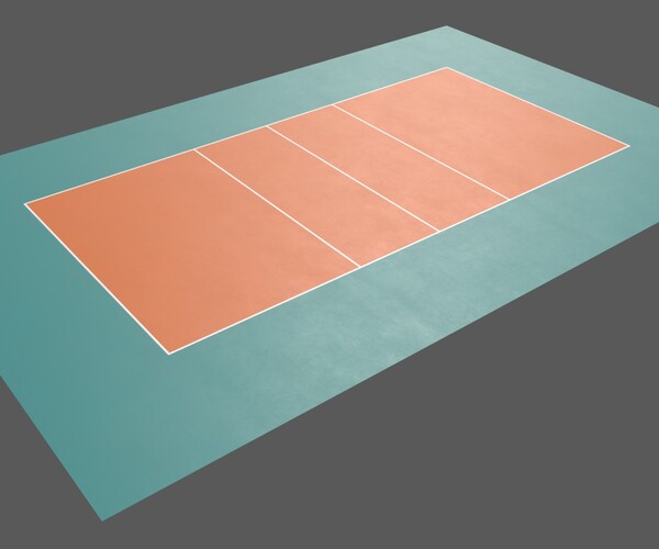 ArtStation - PBR Multi Sports Game Court Floor | Game Assets