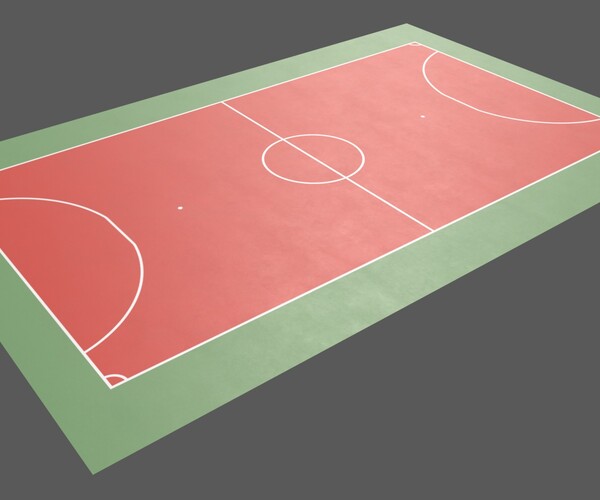 ArtStation - PBR Multi Sports Game Court Floor | Game Assets