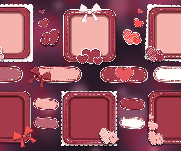 ArtStation - Lovely Pink UI and Icons | Game Assets