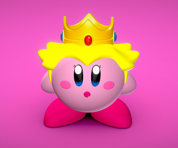 ArtStation - Princess Peach Kirby - 3D print | Resources