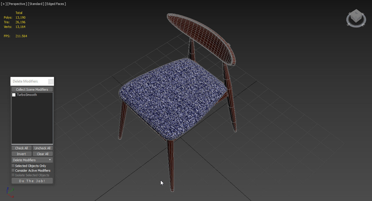 ArtStation - Christopher Knight Home Barron Fabric Dining Chairs 3D Model | Resources