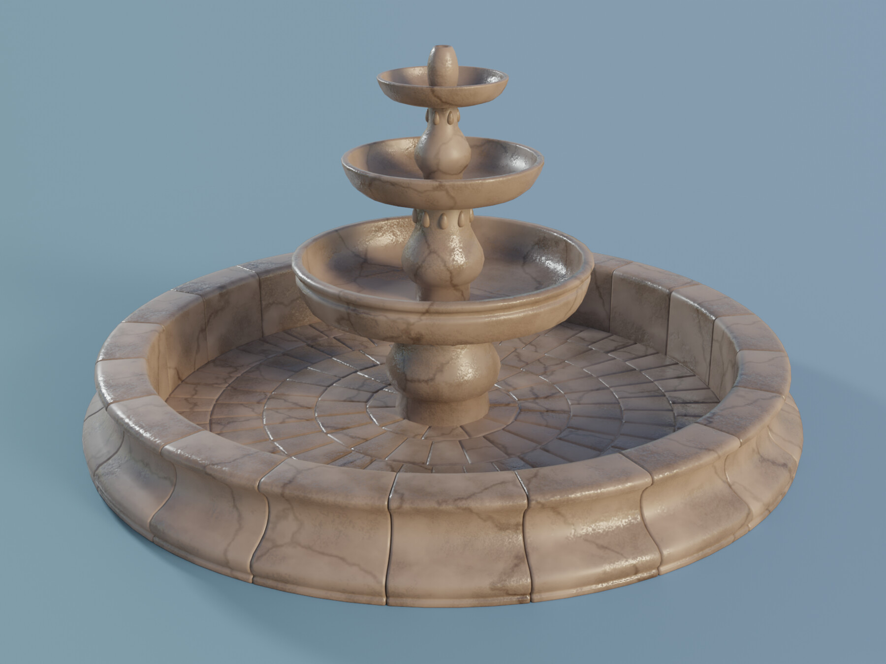 ArtStation - Marble Fountain | Game Assets
