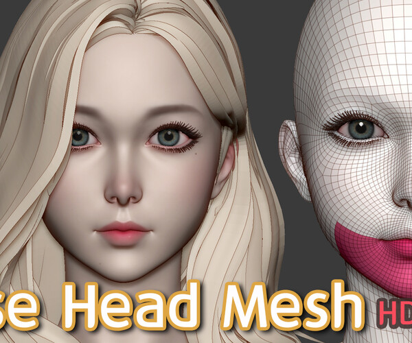 ArtStation - Head Base Mesh (HD) | Resources