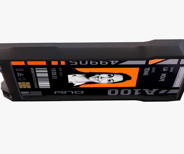 ArtStation - Sci Fi Id Card | Game Assets