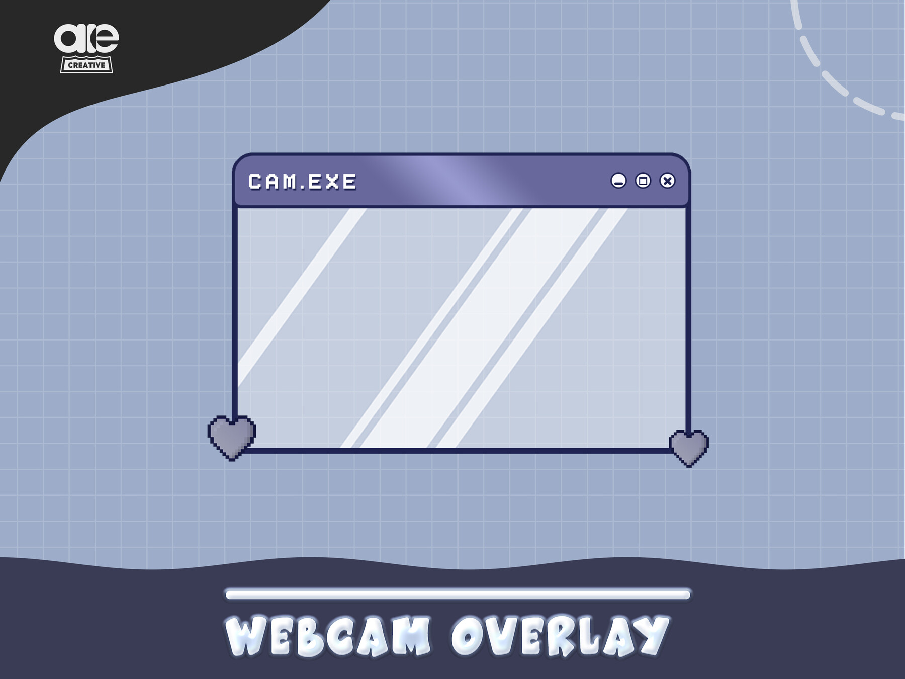 ArtStation - Animated Stream Package Overlay Pixel Hearts, Pixel Stream ...