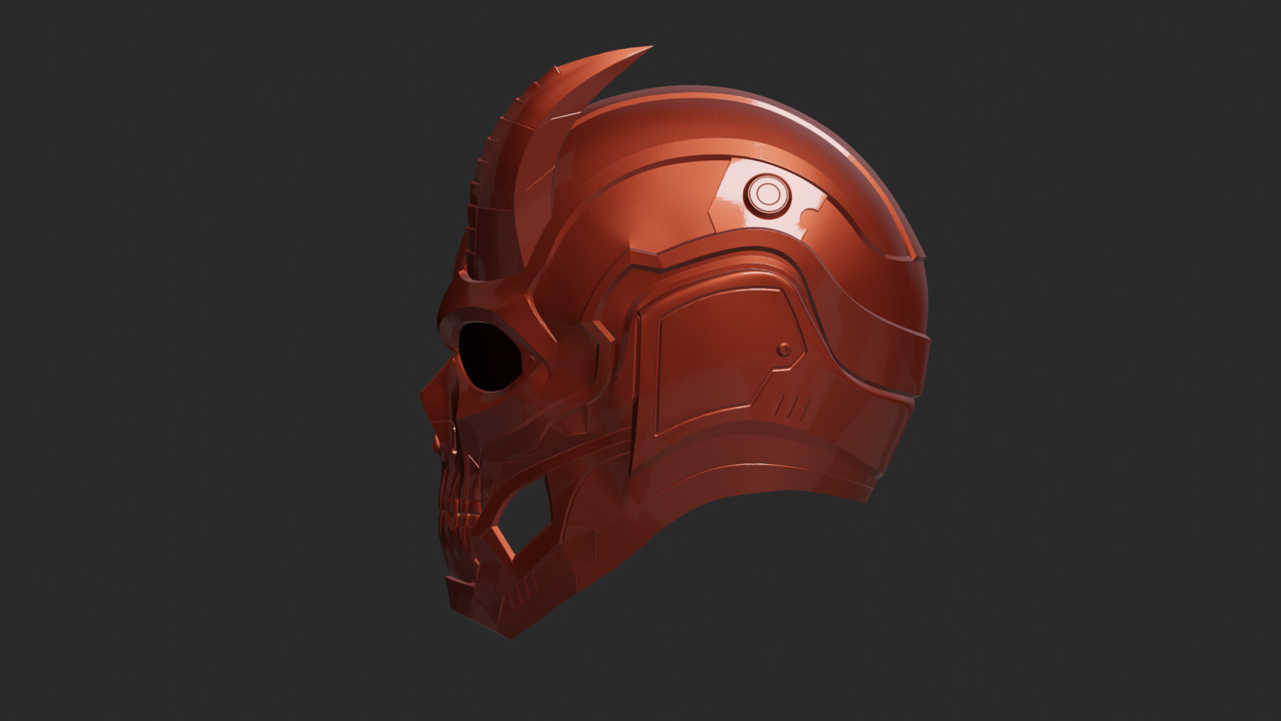 ArtStation - Sci-Fi Skull Devil Helmet printable model | Resources