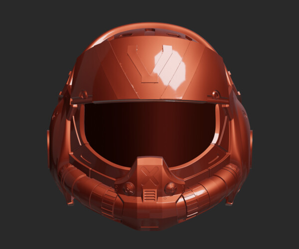ArtStation - Special Valkyrie pad for motorcycle helmet printable model ...