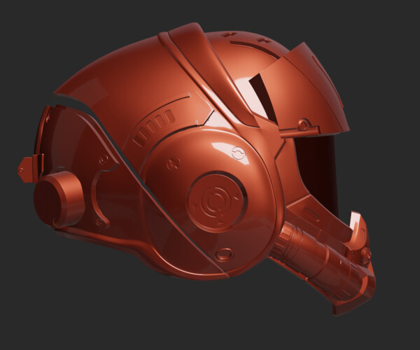 ArtStation - Special Valkyrie pad for motorcycle helmet printable model ...