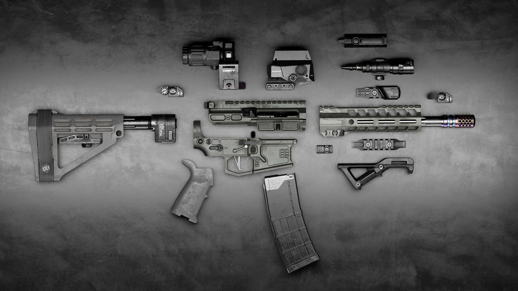 ArtStation - AR-15 Rifle Realtime for Games | Game Assets