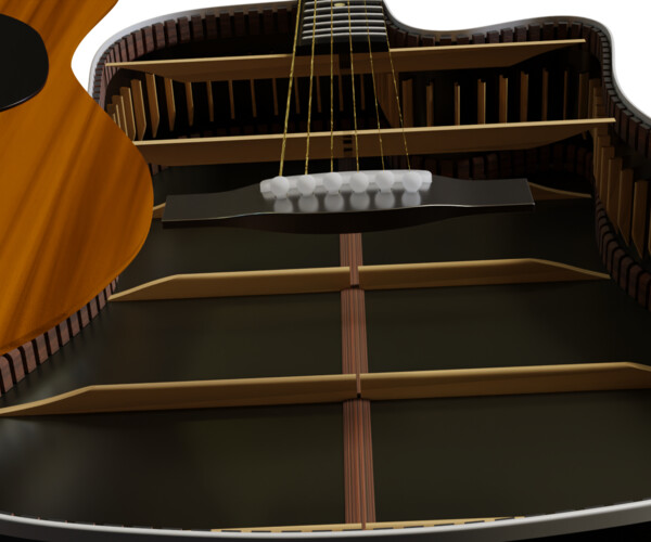 ArtStation - classic Guitar 3d | Resources