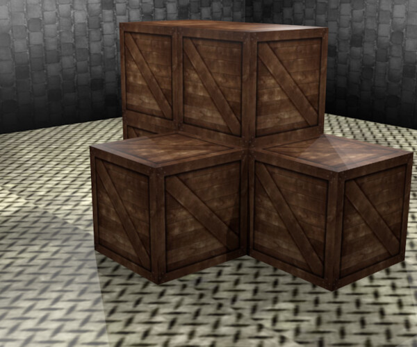 ArtStation - WOODEN BOXES LOW POLY GAMEREADY | Game Assets