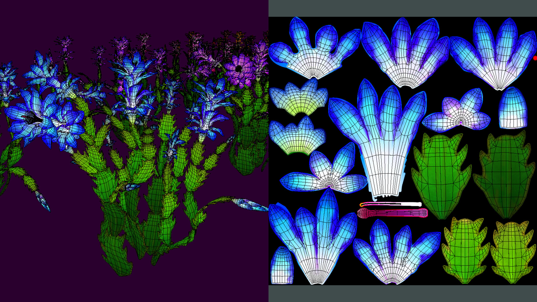 ArtStation - Flower Christmas Cactus | Game Assets