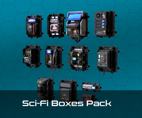 ArtStation - Sci-fi pack v1 | Resources
