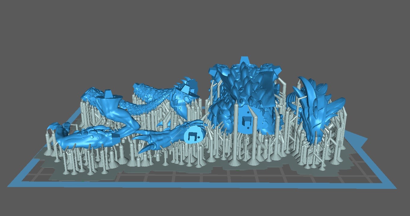 ArtStation - Classic occidental Dragon STL pre supported | Resources