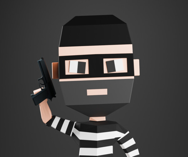 ArtStation - 3D Low Poly Characters Pack Of 3 - Marty, Lil Ricky, Jacob ...