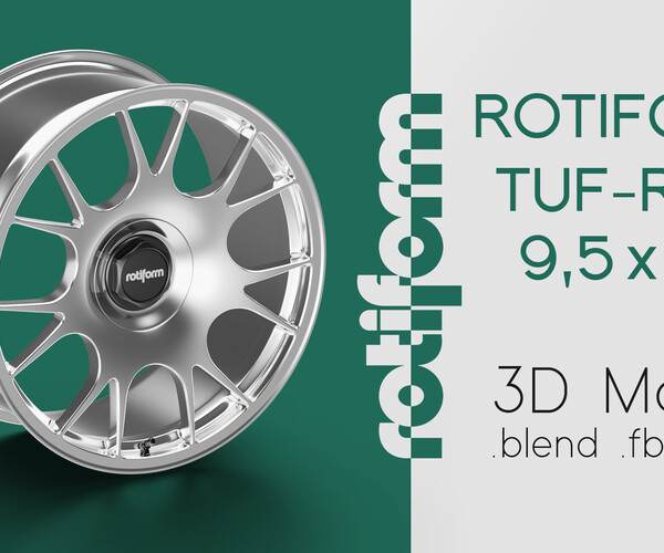 ArtStation - Rotiform TUF-R (Option 2) Rim/Wheel 3D Model | Resources
