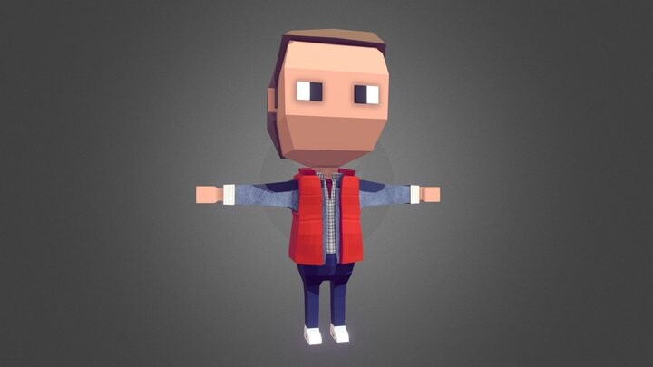 ArtStation - 3D Low Poly Characters Pack Of 5 - Marty, Lil Ricky, Jacob ...