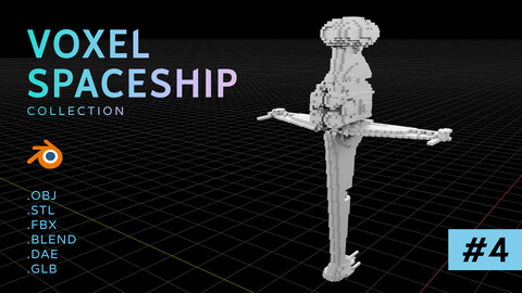 ArtStation - 3D VOXEL SPACESHIP Collection #4 | Resources