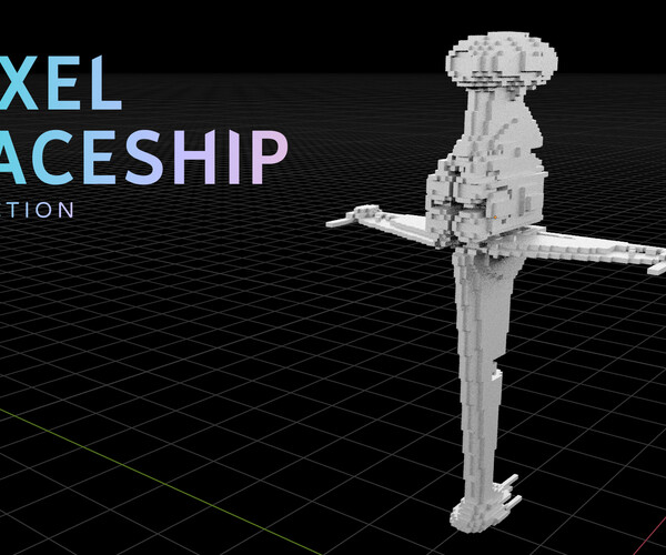 ArtStation - 3D VOXEL SPACESHIP Collection #4 | Resources