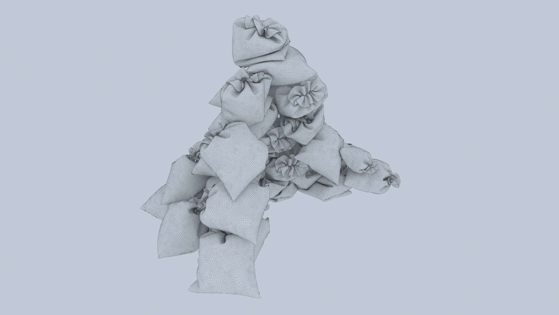 ArtStation - Big Garbage bags pile in street corner | Game Assets