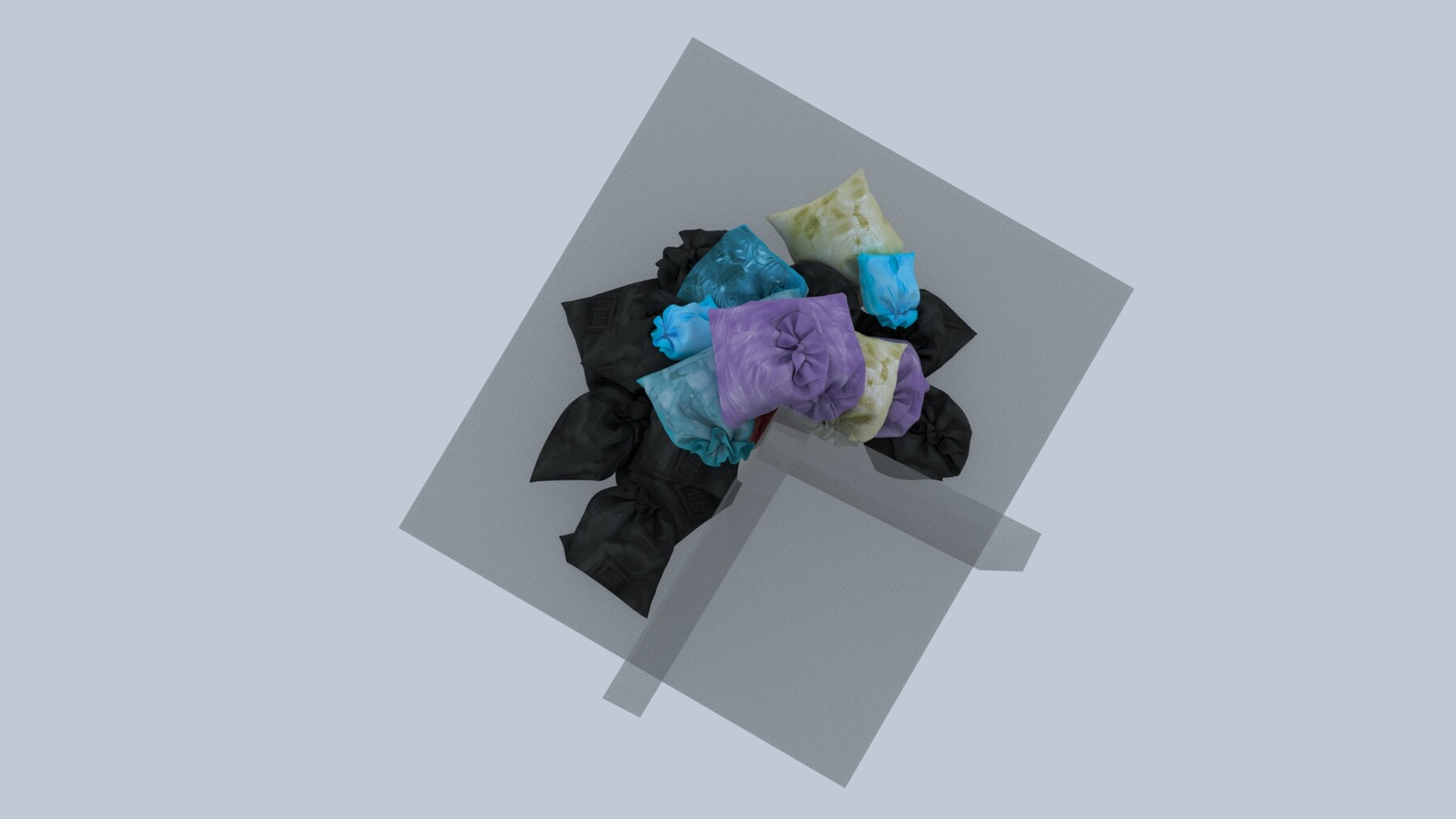 ArtStation - Small Garbage bags pile in street corner | Game Assets