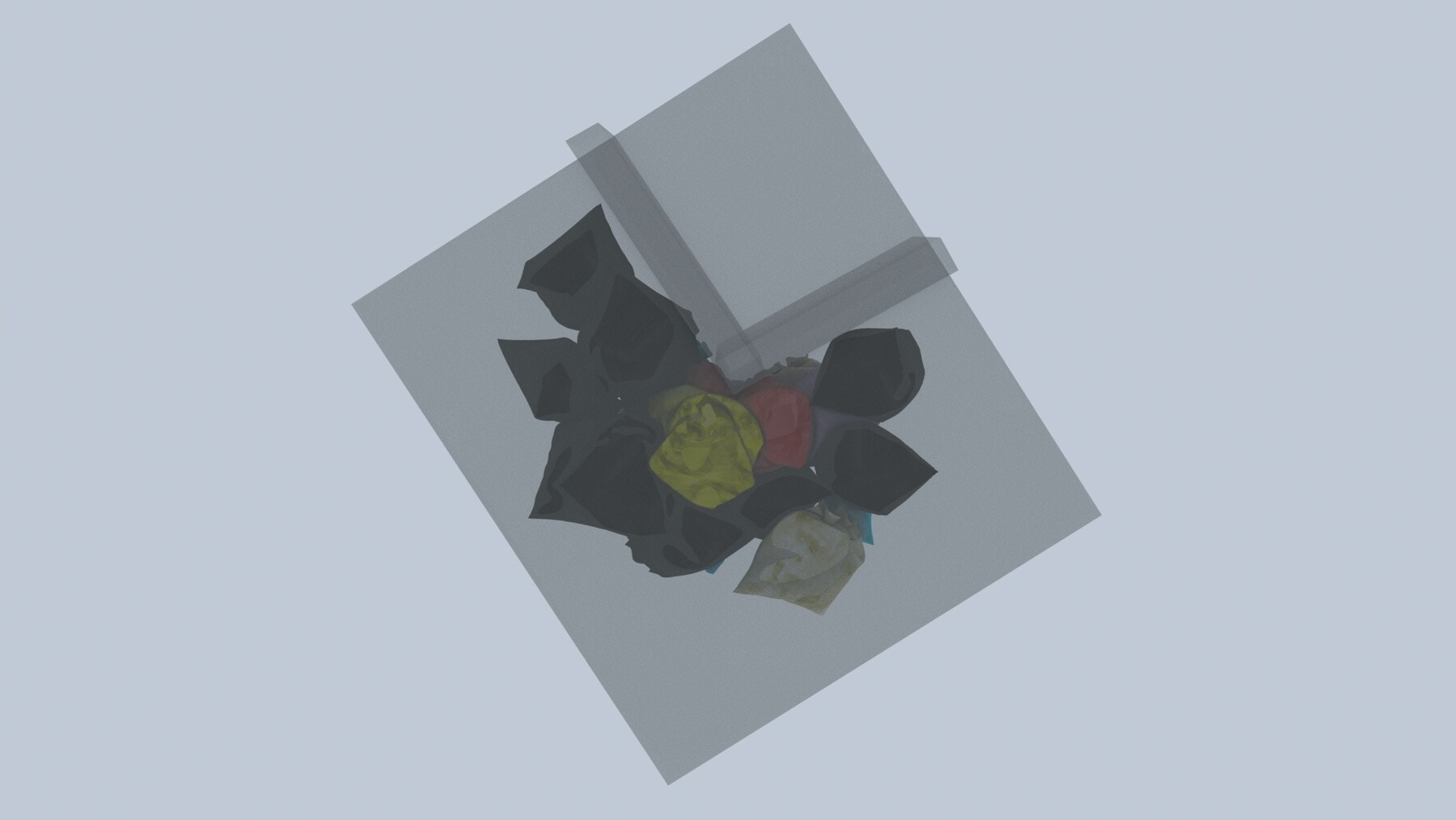 ArtStation - Small Garbage bags pile in street corner | Game Assets