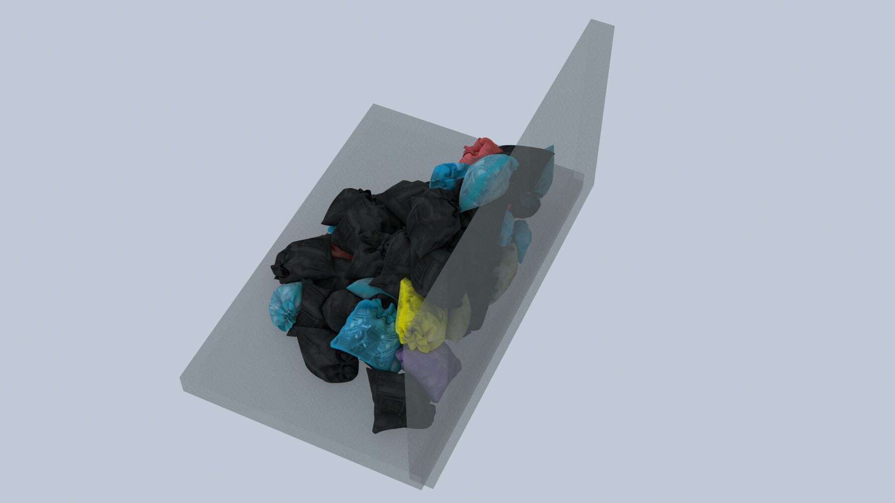 ArtStation - Textured Garbage Bags Pile in a wall | Game Assets